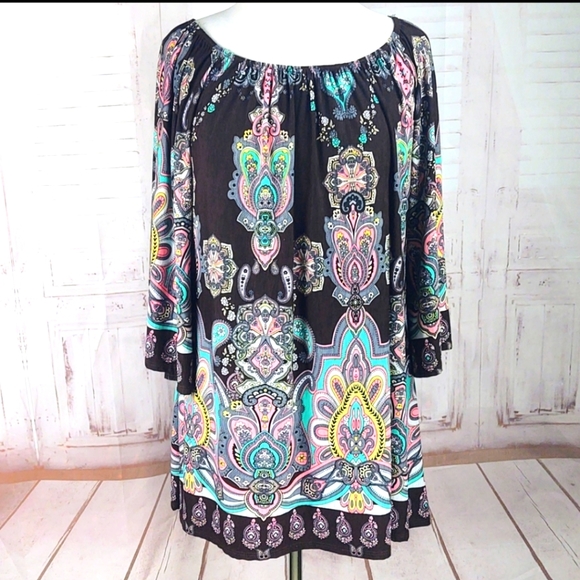 Honeyme | Dresses | 5 Or 5 For 2 Honeyme Paisley Print Dress Size M N96 ...